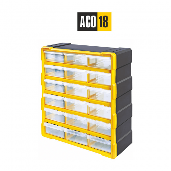 ACO 18 Component Organizer (18 drawers) + 18 Dividers – WingsProducts
